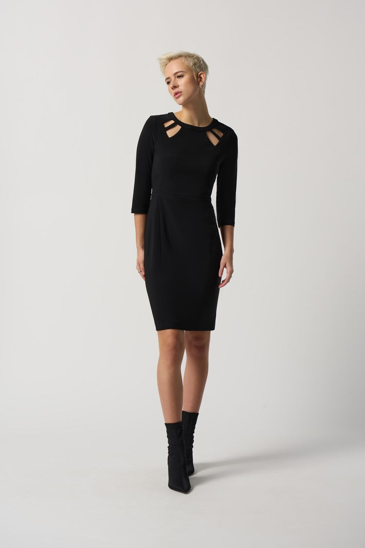 Keyhole Neckline Sheath Dress – Claire & Schuster