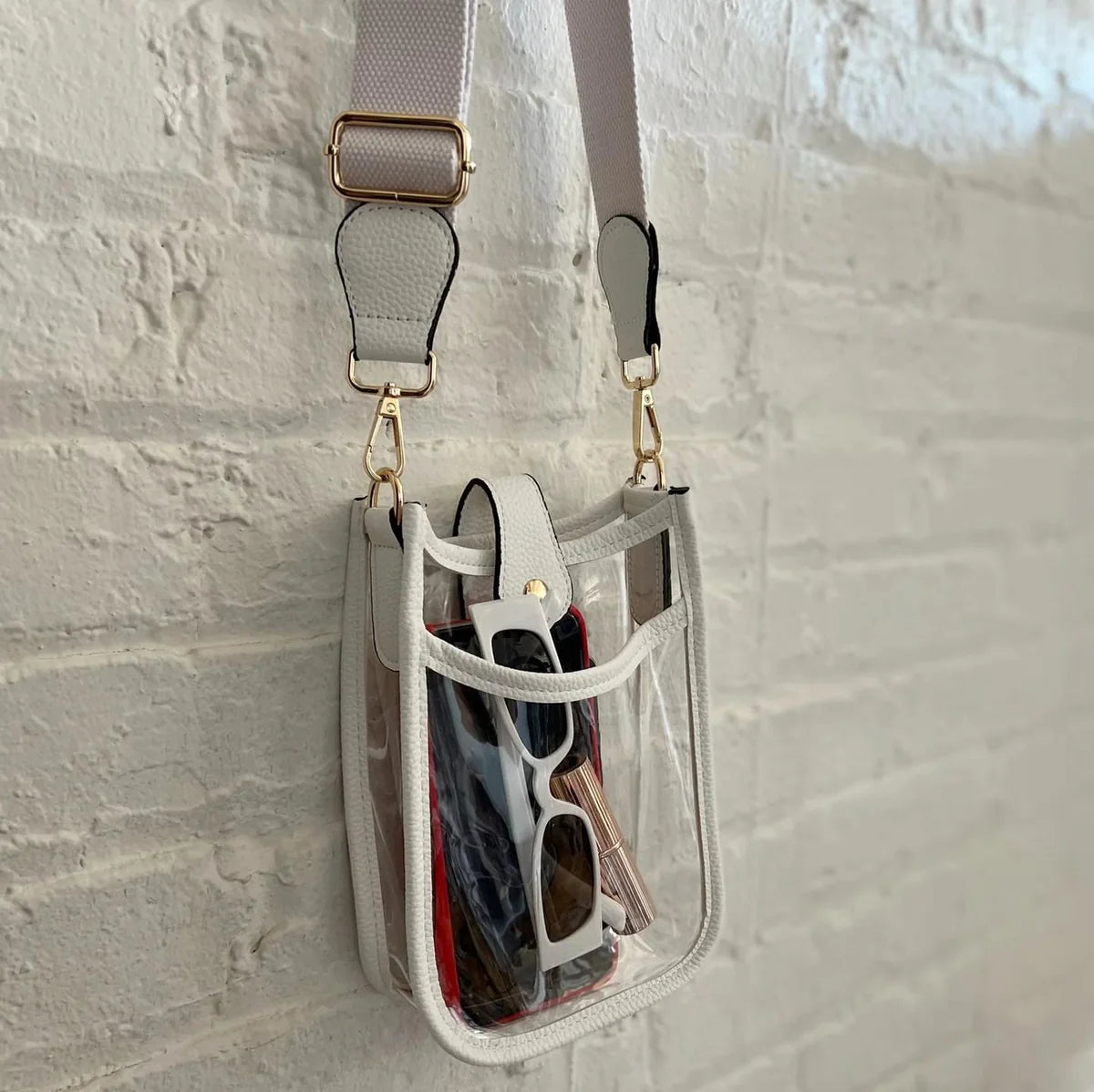 Game Day Mini Clear Crossbody Bag - Grey – Claire & Schuster