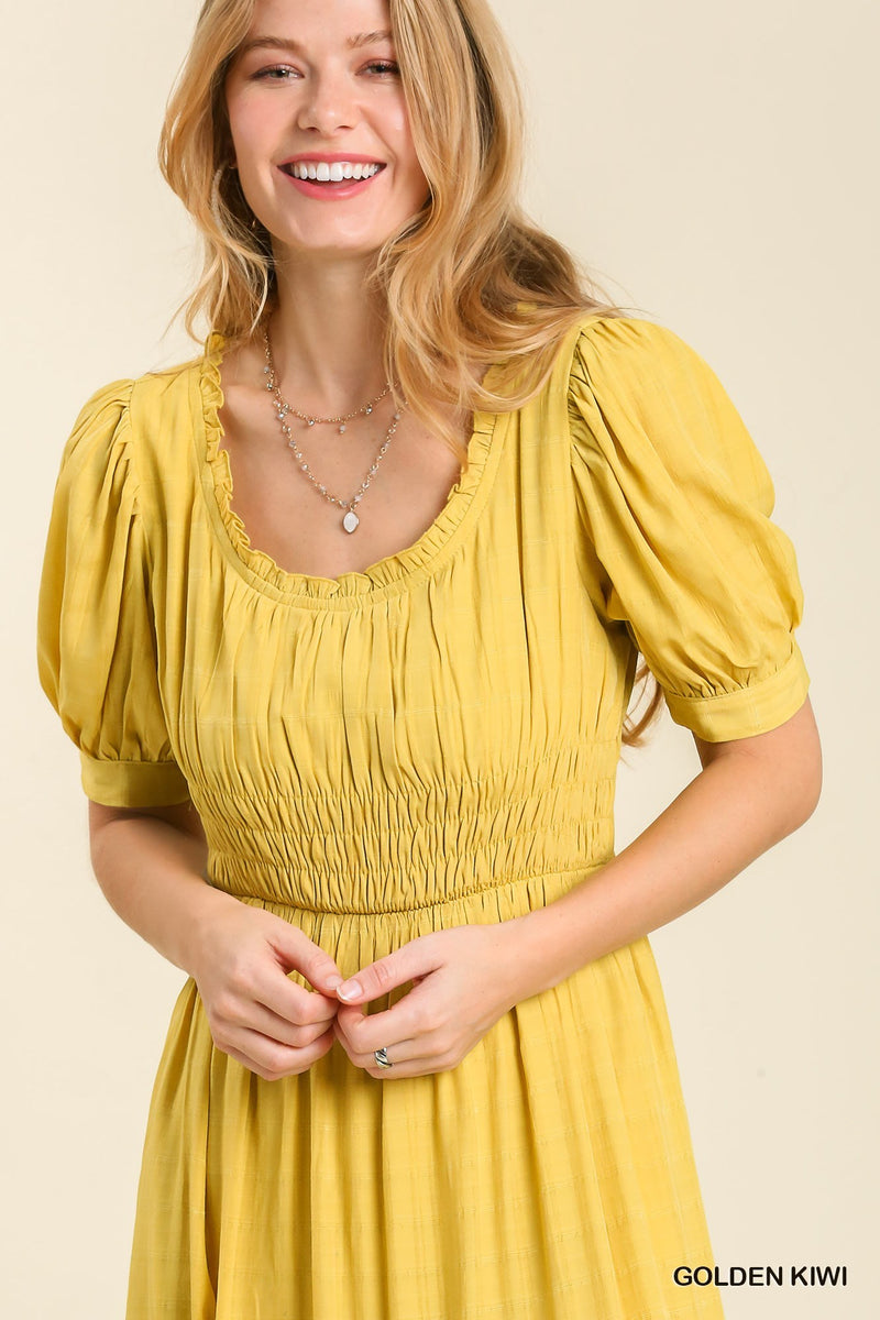 Goldem Kiwi Dress – Claire & Schuster