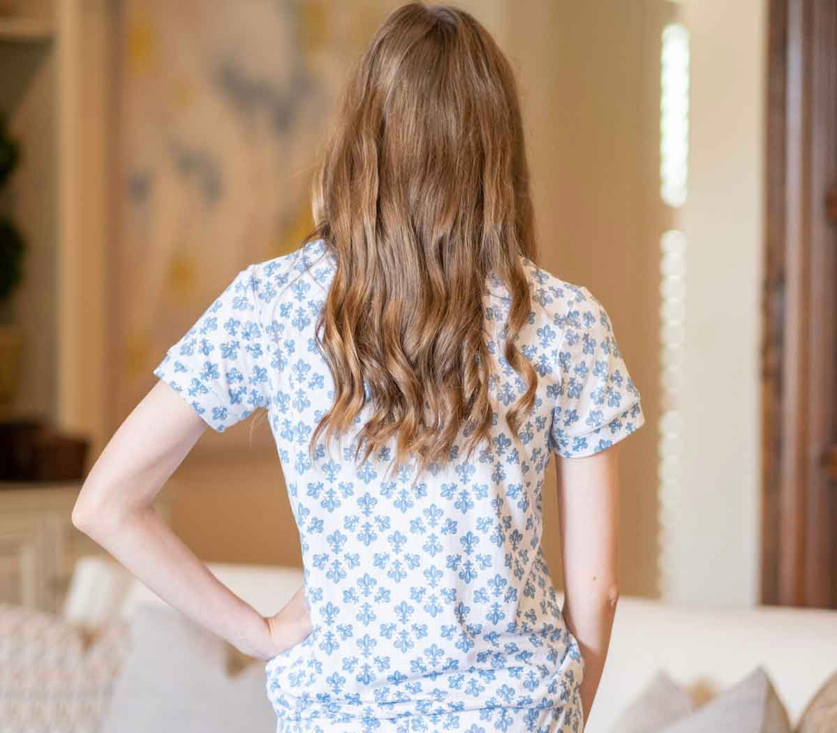 Fleur de Lis PJ Top – Claire & Schuster