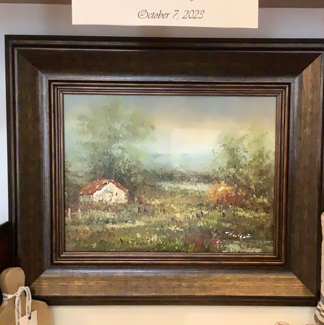 Barn Landscape in Oil – Claire & Schuster
